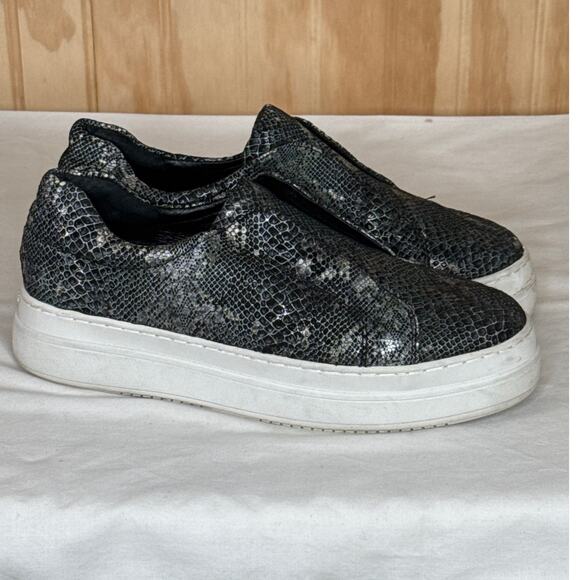 J/SLIDES | Shoes | Jslides Nyc Gilda Platform Black Snakeskin Leather ...